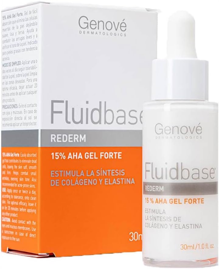 Genové Fluidbase Rederm Gel AHA 15% Forte 30 ml : Amazon.com.mx: Belleza