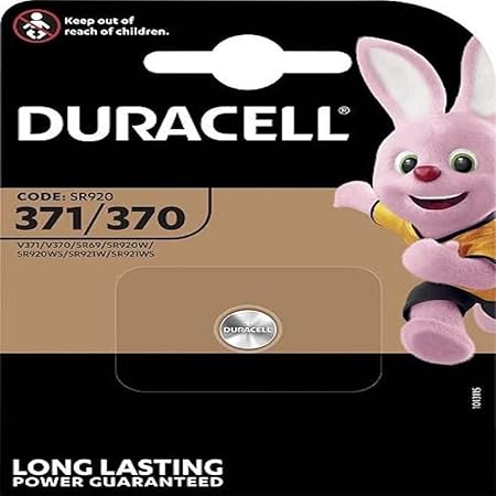 Duracell 371/370 SR920SW 280-31 1.55v Silver Oxide Watch Battery ...