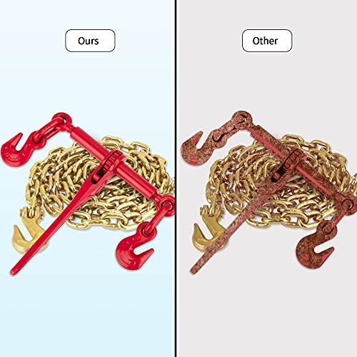 Snapklik.com : Towmavin 5/16"-3/8"Grade 70 Chain Transport Hauling Load ...