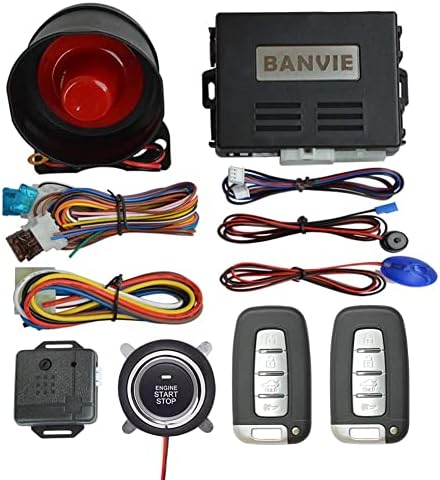 Amazon.com: BANVIE Car Alarm System with Remote Start and Smart Push ...