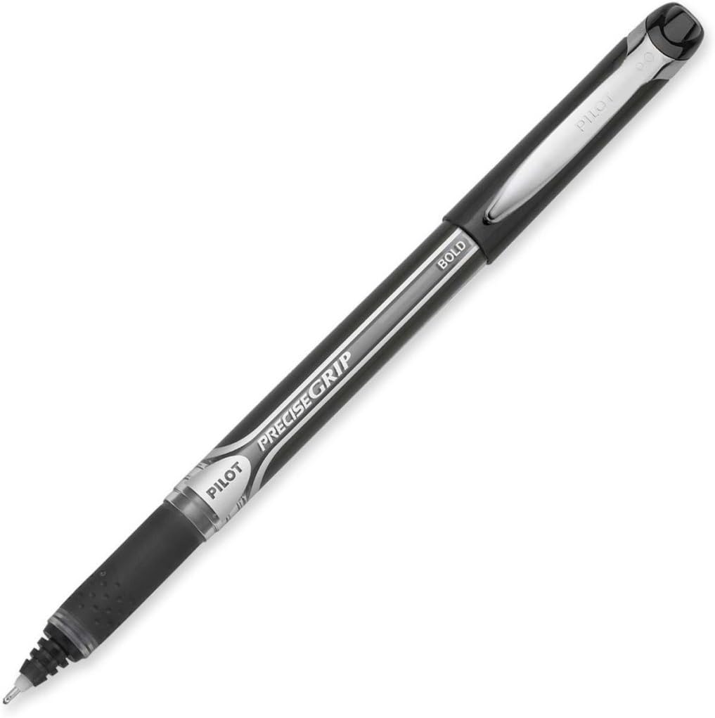 Amazon.com: Pilot Precise Grip Rolling Ball Pen, Black Ink, Bold Needle ...