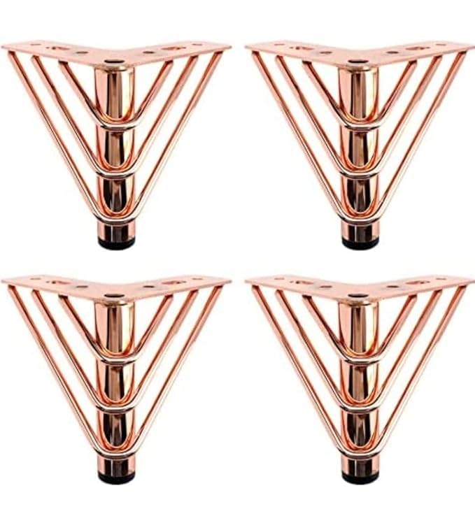 Aakash Decor Sofa 4 Inches / 10 Cms Sofa Leg PVD Rose Gold Finish ...