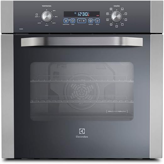 Forno Elétrico Electrolux de Embutir 80L Inox Blue Touch com Grill e ...