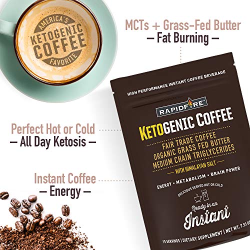 (16% OFF Deal) Ketogenic High Performance Instant Coffee Mix, Organic ...