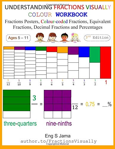 Understanding Fractions Visually Colour Workbook Fractions Charts ...