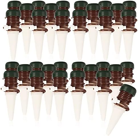 com-four® 32x watering cones, clay cones with hose as a drip system ...