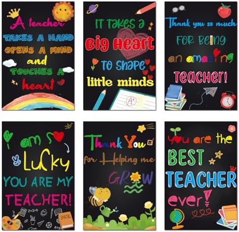 Amazon.com : ceiba tree Thank You Cards for Teachers Coloring Happy ...
