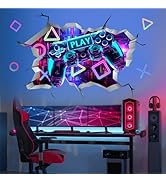 Amazon.com: Game Wall Stickers Gaming Room Wall Decals for Teenagers ...