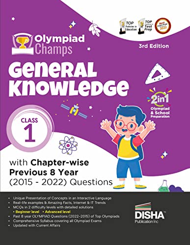 Olympiad Champs General Knowledge Class 1 with Chapter-wise Previous 8 ...