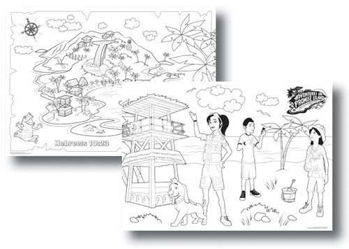 Promise Island Color-It Mural (Adventures on Promise Island) : Standard ...