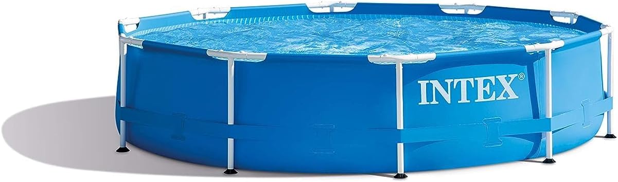 Intex 28205 Swimming Pool Metal Frame, 244 X 51 Cm, Blue : Amazon.co.uk ...