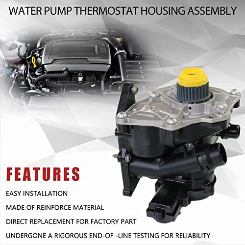 JDMSPEED Water Pump Thermostat Housing Assembly 06L121011B Replacement ...