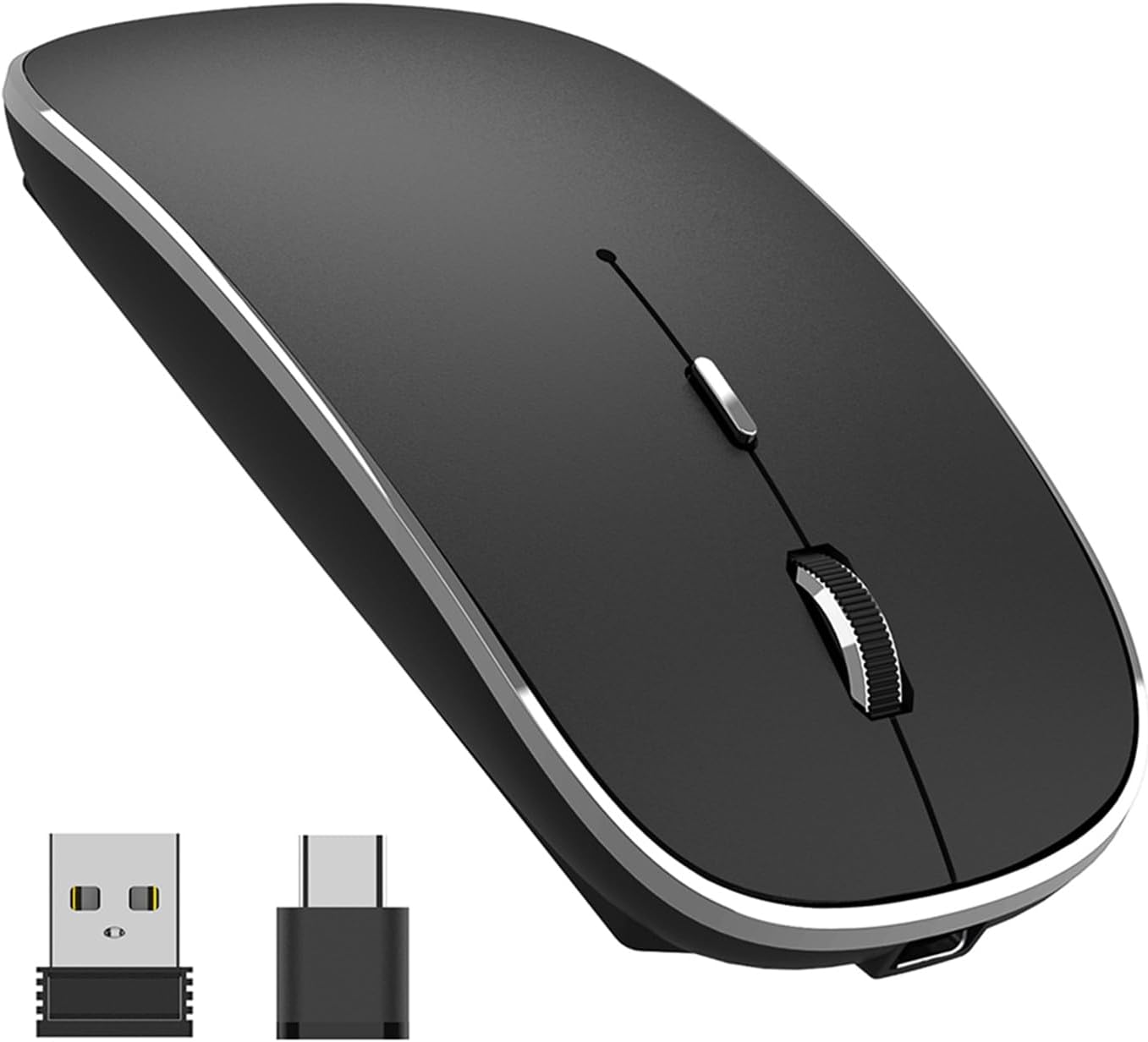 Amazon.com: LOONASA USB C Wireless Mouse, 2.4G Type C Mouse, Dual Mode ...