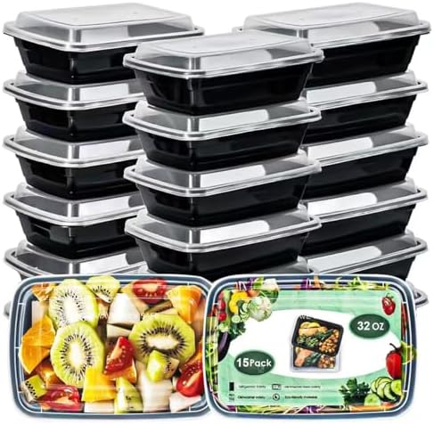 Amazon.com: 60 Pack Round Meal Prep Containers, 30 Oz Food Storage ...