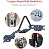 Combination Locks, Heavy Duty Carabiner Clip, Triangles-Shaped Code ...