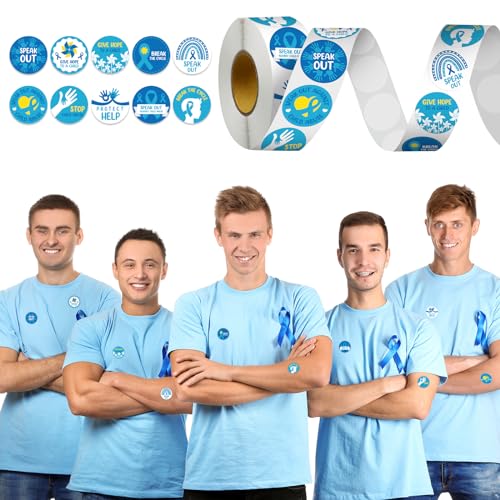 Snapklik.com : 1000 Pcs Child Abuse Awareness Stickers For Kids Roll ...