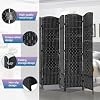 Amazon.com: 6 Panel Room Divider Folding Privacy Screens 6 FT Tall Wall ...