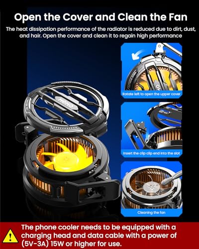 Phone Cooler Gaming Fan, Semiconductor Fast Cooling Fan, Freezing ...