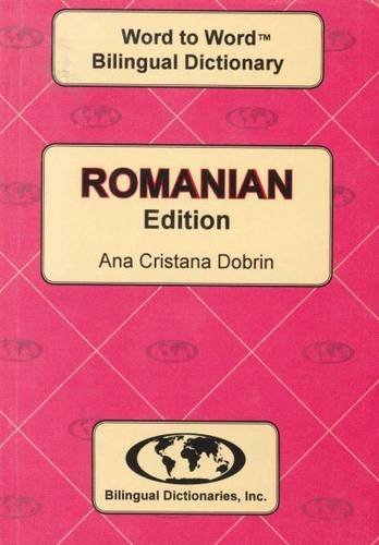 Romanian edition Word To Word Bilingual Dictionary: 9780933146914 ...