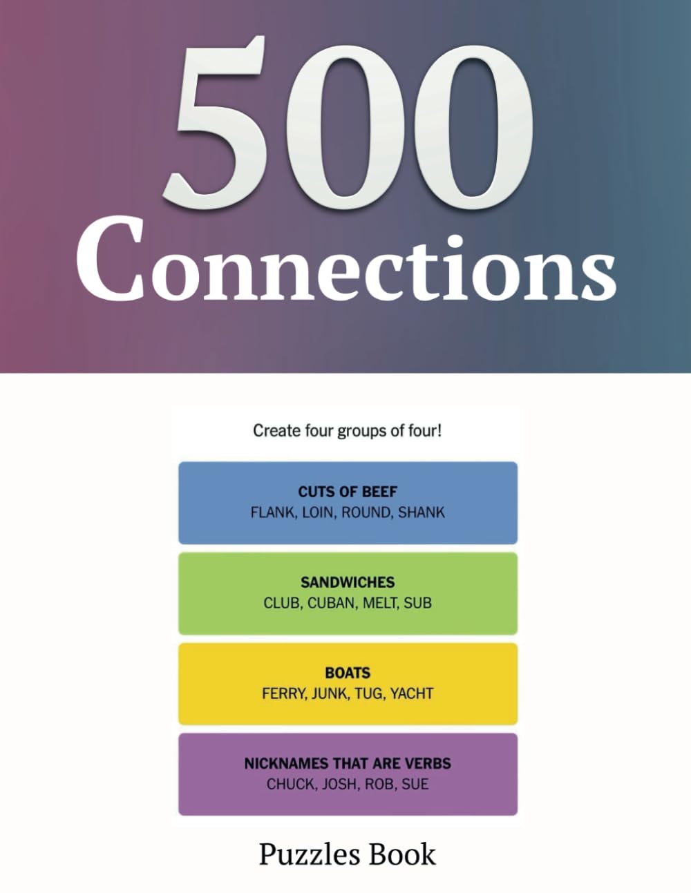 Amazon.com: Connections Puzzles Book: 500 Puzzles, A challenging game ...