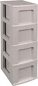 Amazon.com : Really Useful Box Plastic Storage Tower 4x6L with Recycled ...