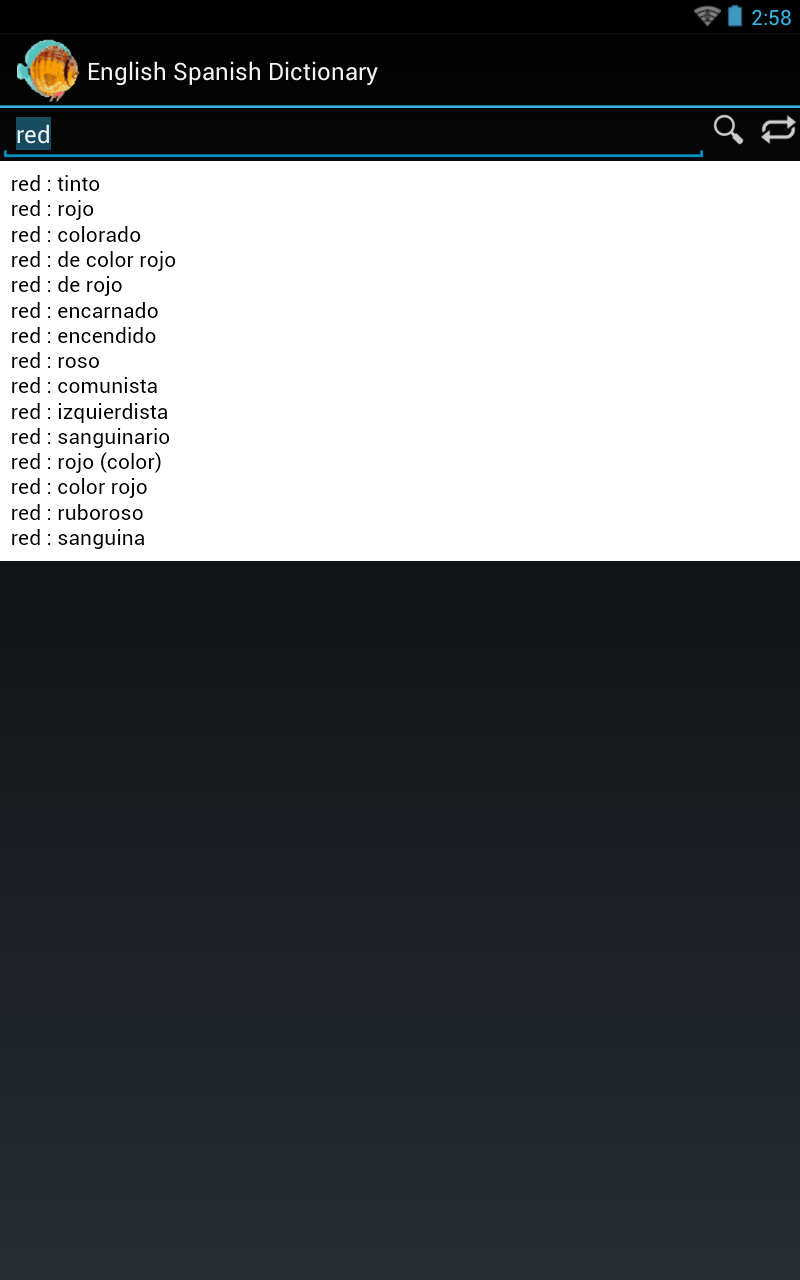 English Spanish Dictionary - App on Amazon Appstore
