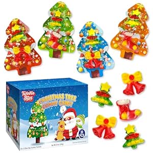 Amazon.com : 30 Pack Christmas Gummy Candy - Christmas Holiday Themed ...