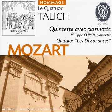 Quintette Avec Clarinette: Le Quatuor Talich, Mozart: Amazon.es: CD y ...