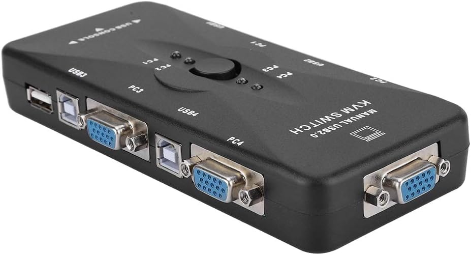 1Goal Multiport Monitor Hub, 4 Ports USB KVM VGA/SVGA Monitor Hub ...