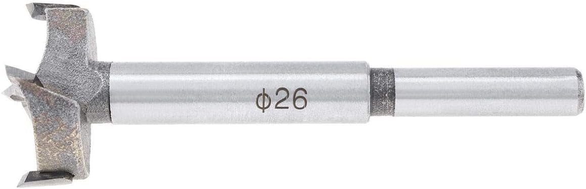 Amazon.co.jp: 木工穴あけ 26ミリメートルタングステン鋼硬質合金ウッドドリルビット木工穴オープナーの掘削では石膏ボード/木製 ...