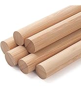 Amazon.com: Square Wooden Dowel Rods, 6 PCS 1" x 12" Square Wood Dowel ...