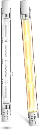 Lustaled 160W R7S Halogen Lamp Bulb 118mm,2700K Warm White R7s Linear ...