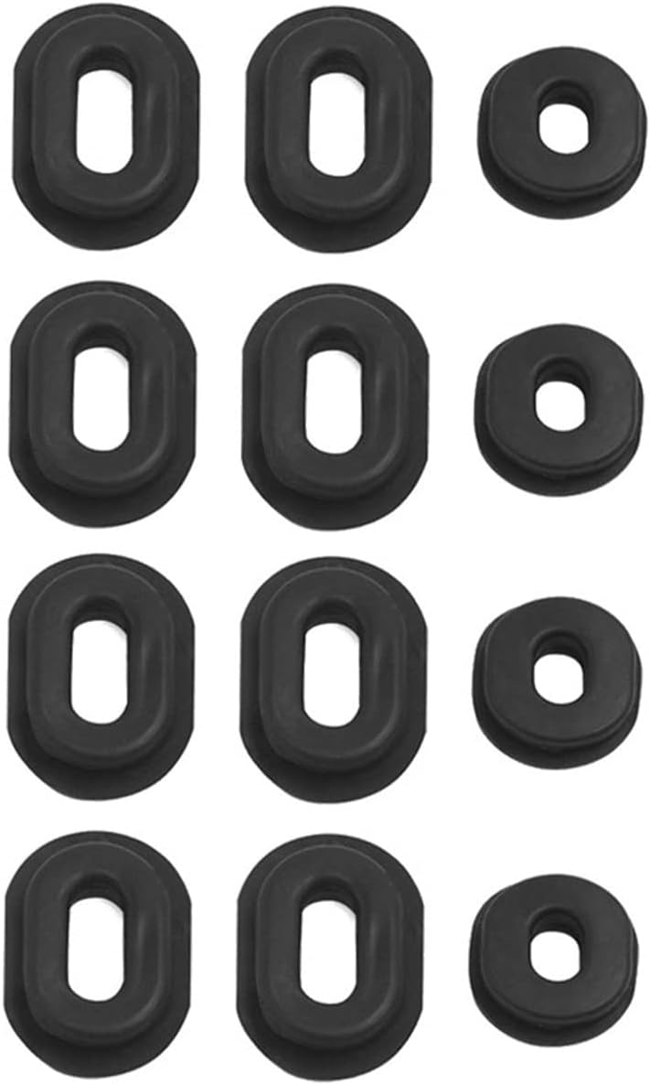 Amazon.com: ADJAN MMRYP Set of 12 Side Panel Black Rubber Grommets ...