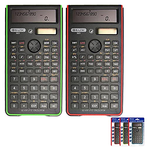 2PC 2-Line Scientific Calculator Engineering Solar School Business 240 ...