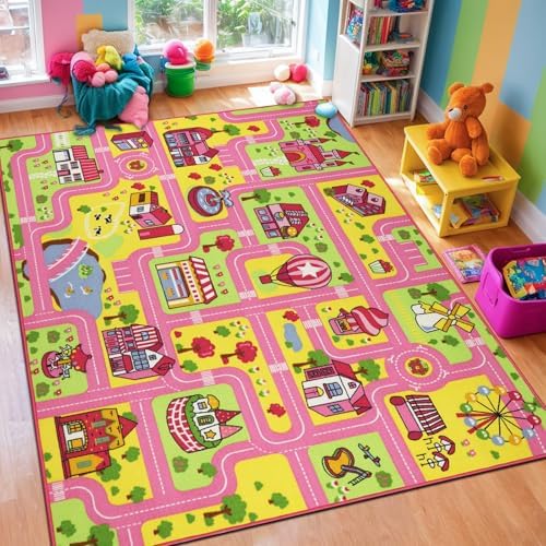 Amazon.com: Capslpad Kids Play Rug 6.6x5.0 ft Large Size Kids Rug for ...