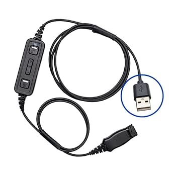 Leitner Quick Disconnect to USB Connector Cord with Call Control. Works ...