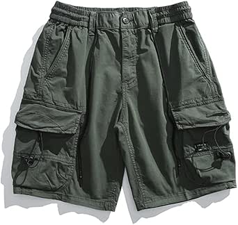 PRTM EGO Men's Relaxed Fit Tactical Cargo Shorts Summer Multi Pockets ...