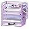 Amazon.com: SUPEASY 6 Tier Paper Organizer with 4 Pen Holders, Mesh ...