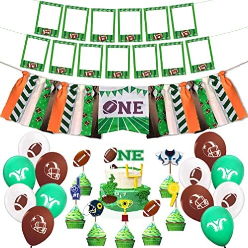 Amazon.com: Football 1st Birthday Decorations, Football 1st Birthday ...
