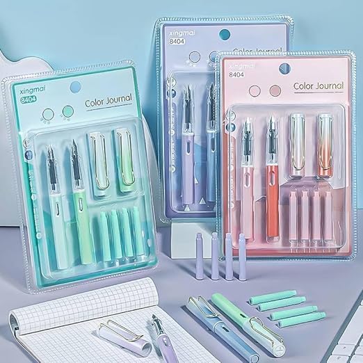 SHAKTISM Fountain Pen for Students, Erasable Pen Set for School ...