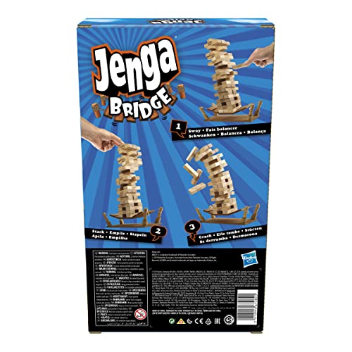 Snapklik.com : Hasbro Gaming Jenga Bridge Wooden Block Stacking ...