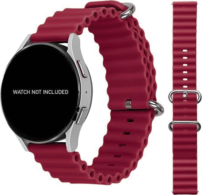 PUNVIT Titanium Buckle Silcone Bands for Fireboltt Talk 2 Strap Bigger ...