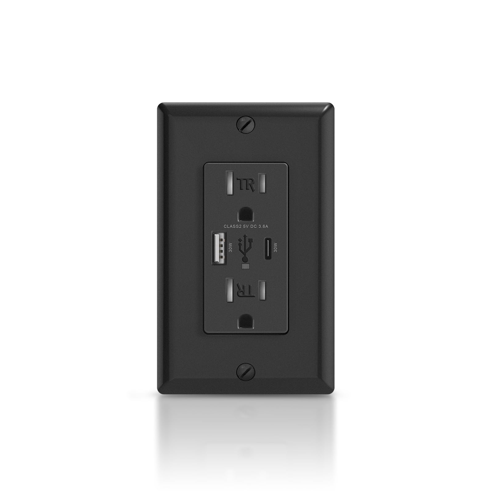 Receptacle And Usb Devices Clamp Mount Outlet & USB Charger | MooreCo