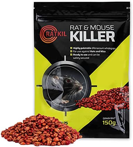 Ratkil Rat & Mouse Killer Poison Grain (6x25g) Rat Poisoning Strongest ...