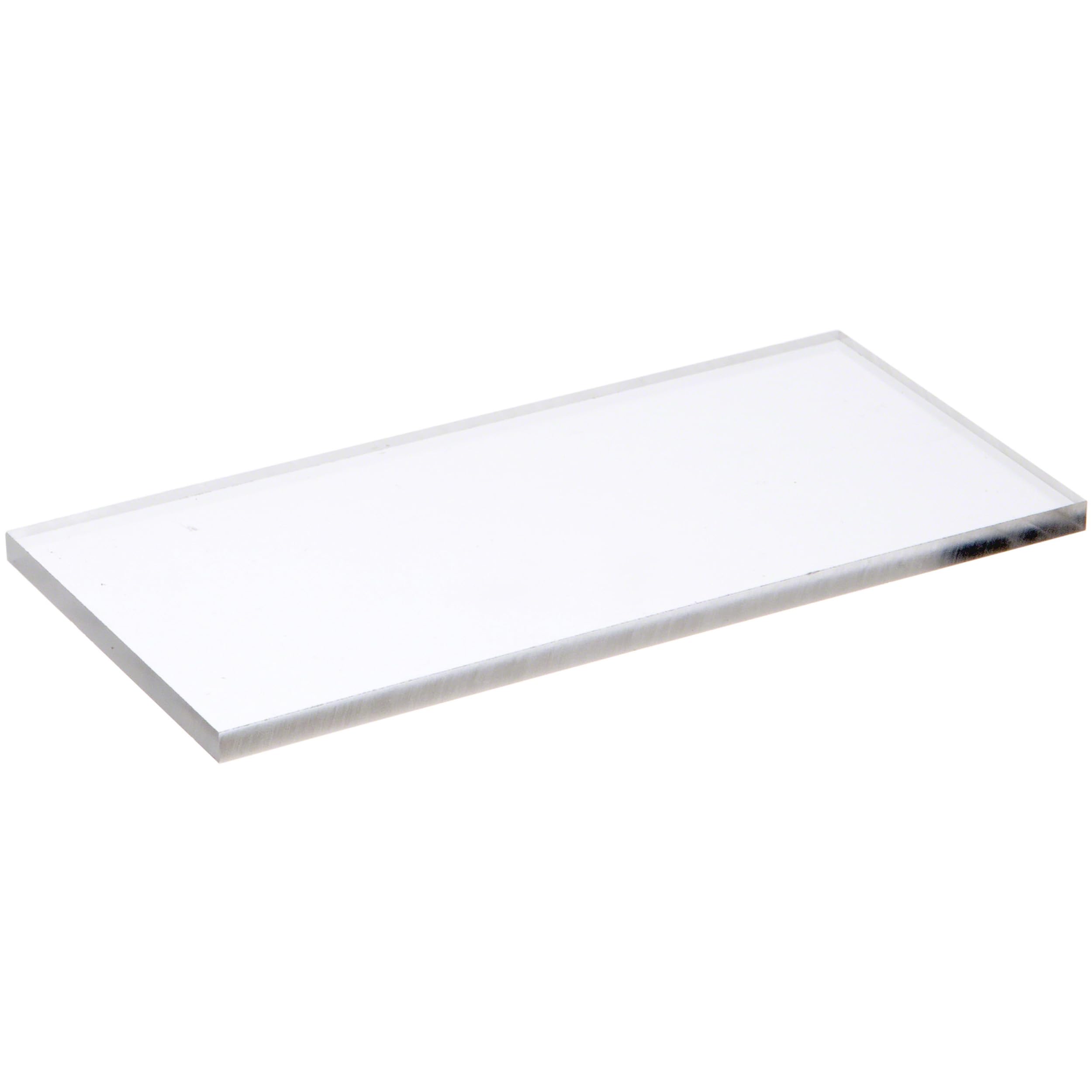 Amazon.com: Plymor Clear Acrylic Rectangular Polished Edge Display Base, 6" W x 3" D x 0.25" H ...