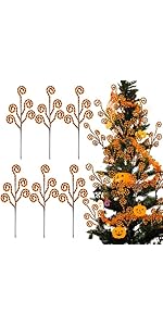 Amazon.com: Gerrii 16" Christmas Tree Topper Decor Candy Cane Tree Pick ...