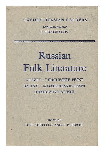 Russian Folk Literature (Oxford Russian Readers): COSTELLO (D.P.) and I ...