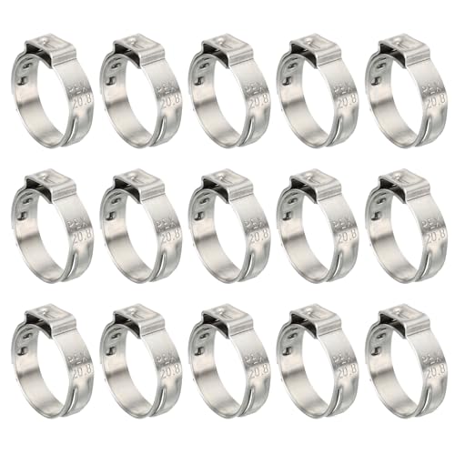 PATIKIL 30 Pack 3/4″ PEX Cinch Clamp Rings, 304 Stainless Steel Single ...