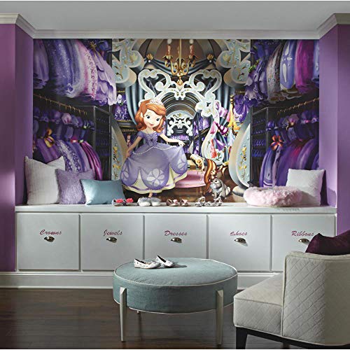 Snapklik.com : Disney Pink Princess Scroll Castle Peel And Stick Wall ...