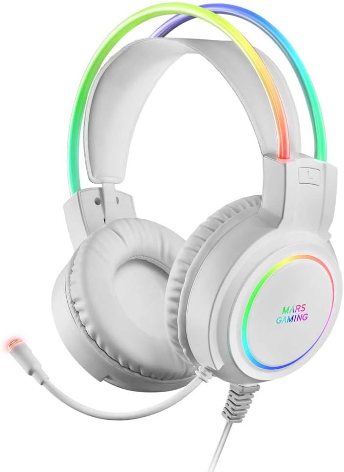 Mars Gaming MHRGB, Gaming-Headset, 360º Beleuchtung, Ultra-BASS 3D ...